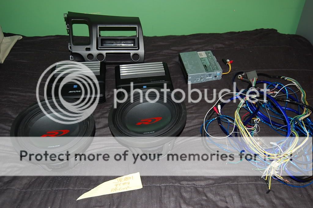 Alpine Type R 10's Alpine V Power Amps, Wiring , Dash Kit, Cd Player ...